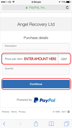Online Payment – Angel Recovery 247